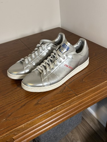 Adidas Stan Smith Edition Shiny Silver Shoes Men’s Size 11 | eBay