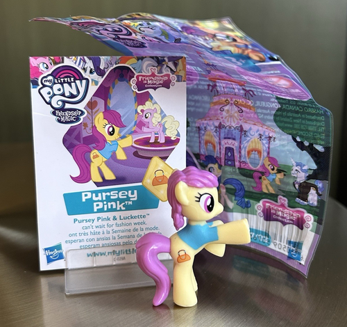 My Little Pony Blind Bag "PURSEY PINK" (Wave 20) +CARD and BAG Mini FIM ...