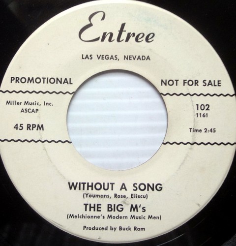 The Grand M'S Promo 45 (You Are My ) Sonata / Without A Song Entree ...