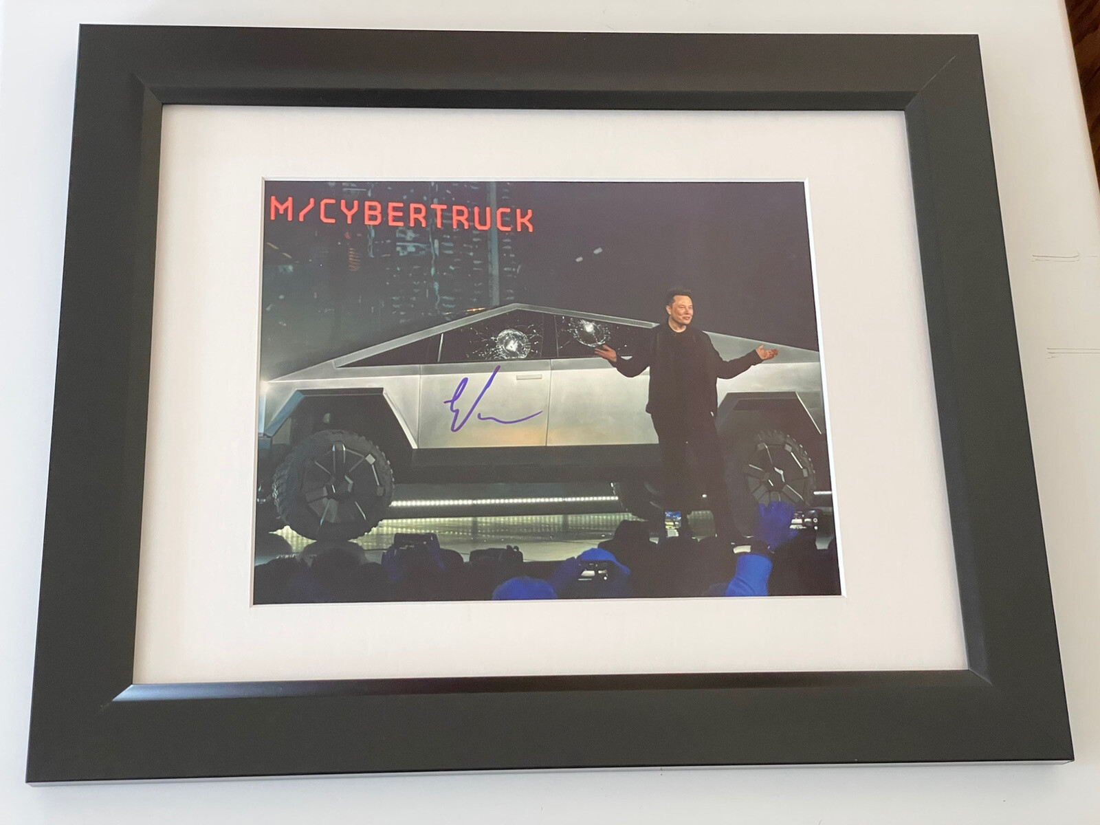 Elon Musk Signed Framed 8x10 Photo Tesla ACOA LOA 11x14 Frame | eBay