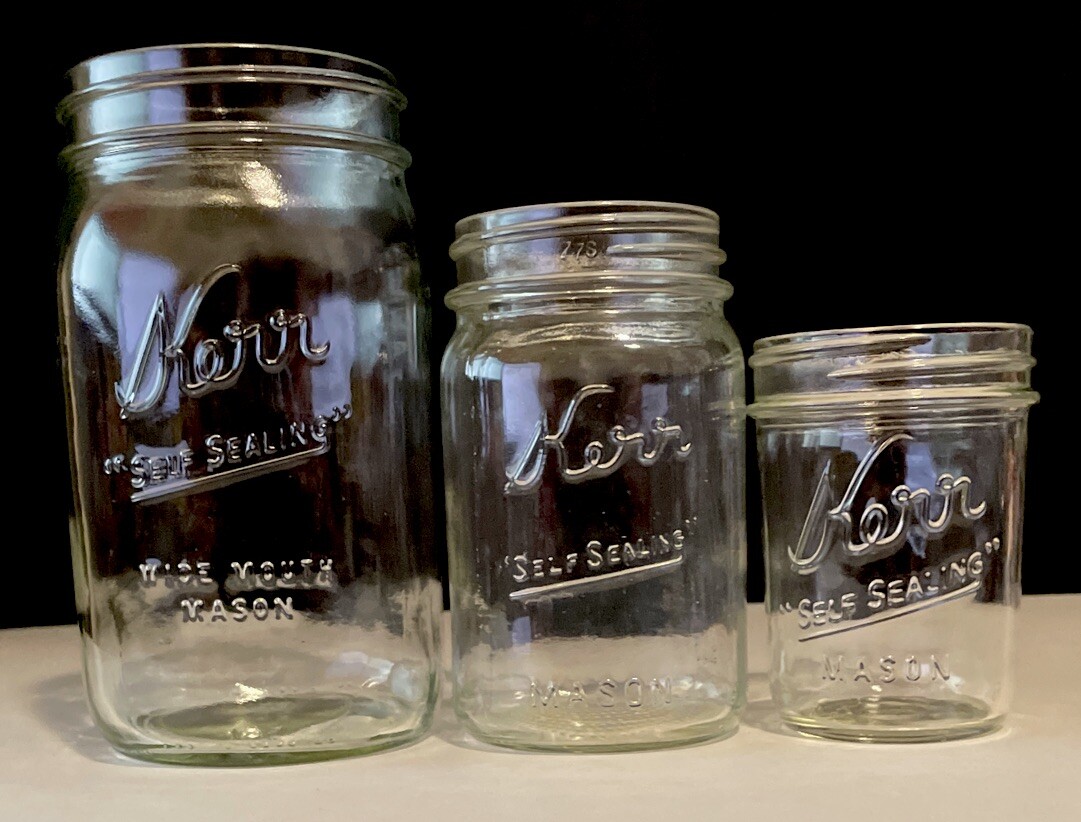Kerr Wide Mouth Mason Jars KERR “Self Sealing” WIDE MOUTH Quart/32