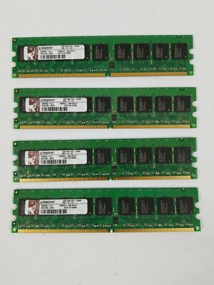 Kingston KD6502-ELG 4GB 4 x 1GB PC2-5300E DDR2 667 Memory Kit (ECC RAM) | eBay