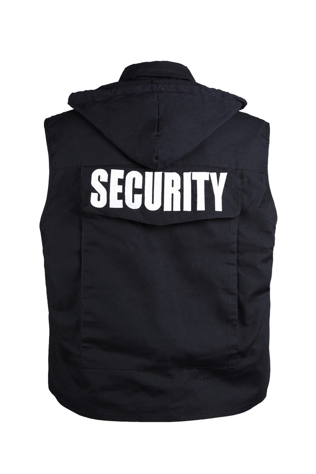 MENS Womens Unisex SECURITY Vest Uniform -Black -Size S, M,L,XL,2XL | eBay