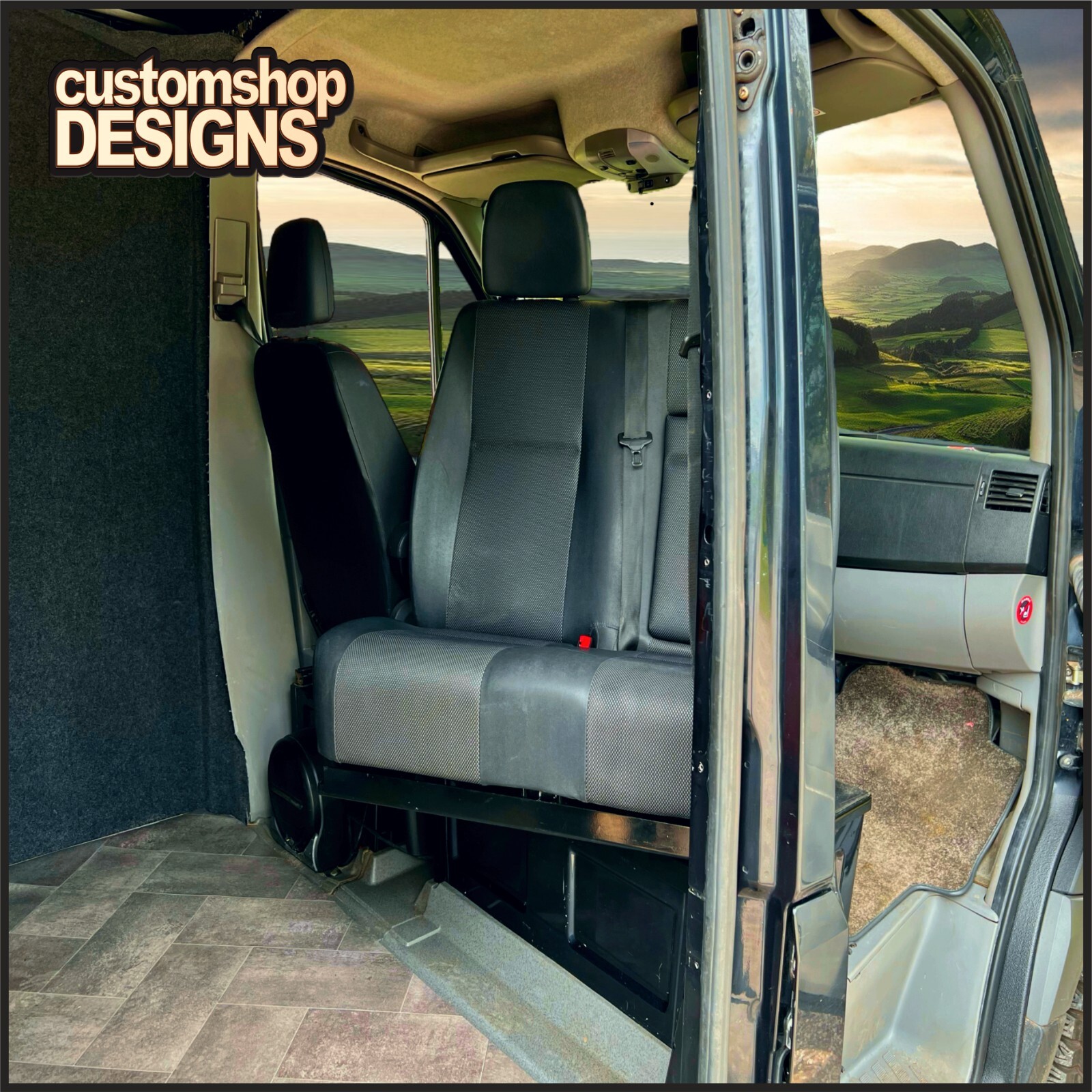 Mercedes Sprinter (2006 - Onward) Double Seat Swivel Base (LHD Europe ...