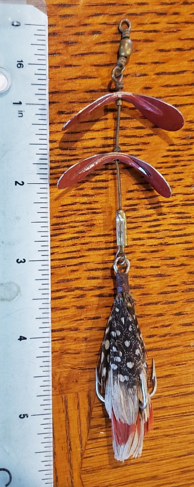 Vintage Pflueger Tandem Spinner Lure Red #1 | eBay