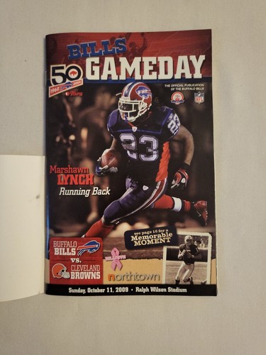 2009 October 11, Bills GameDay Magazine, Marshawn Lynch, (CP135) | eBay