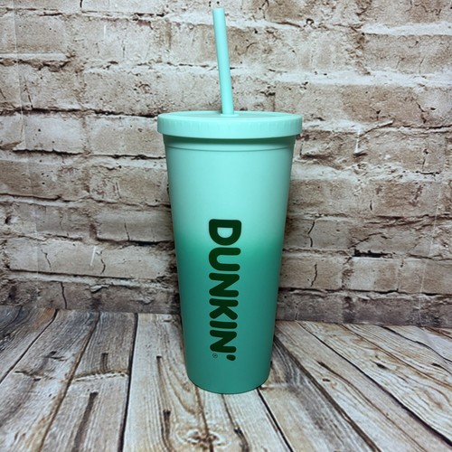 2023 Spring Original DUNKIN Ombre Acrylic Rainbow Tumbler Teal Green ...