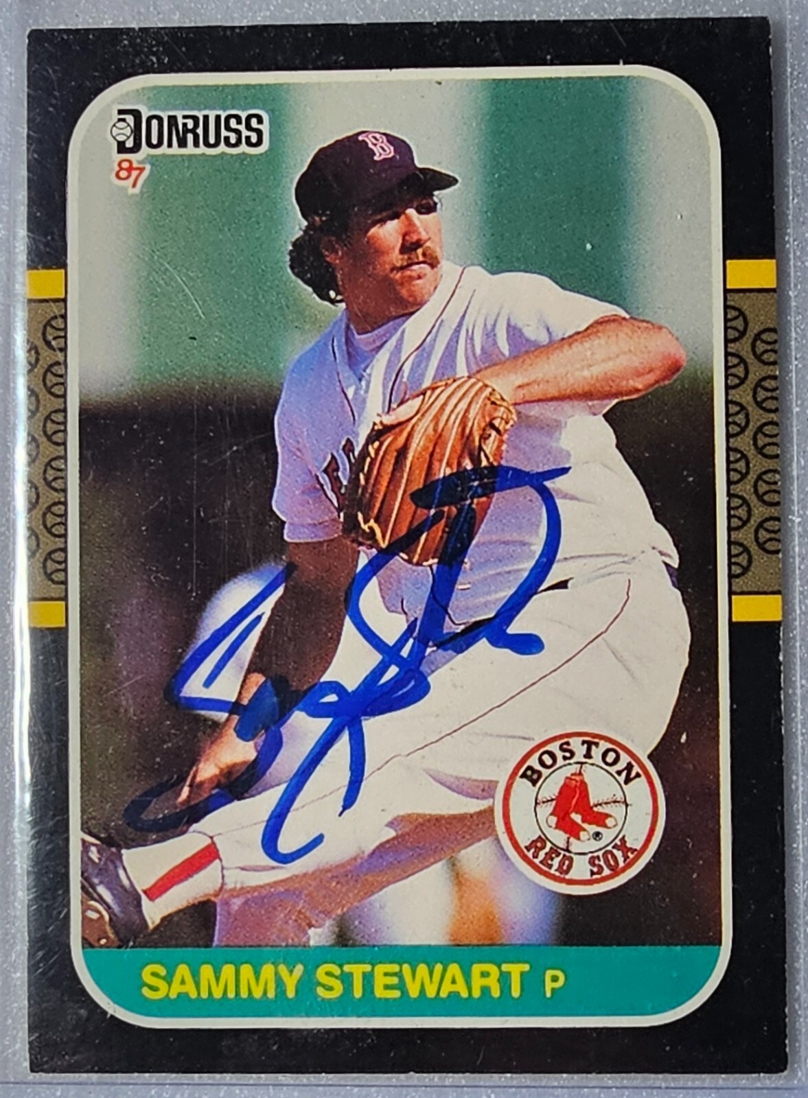 1987 Donruss #658 Sammy Stewart Signed-NM-Autograph-Authentic Auto RIP ...