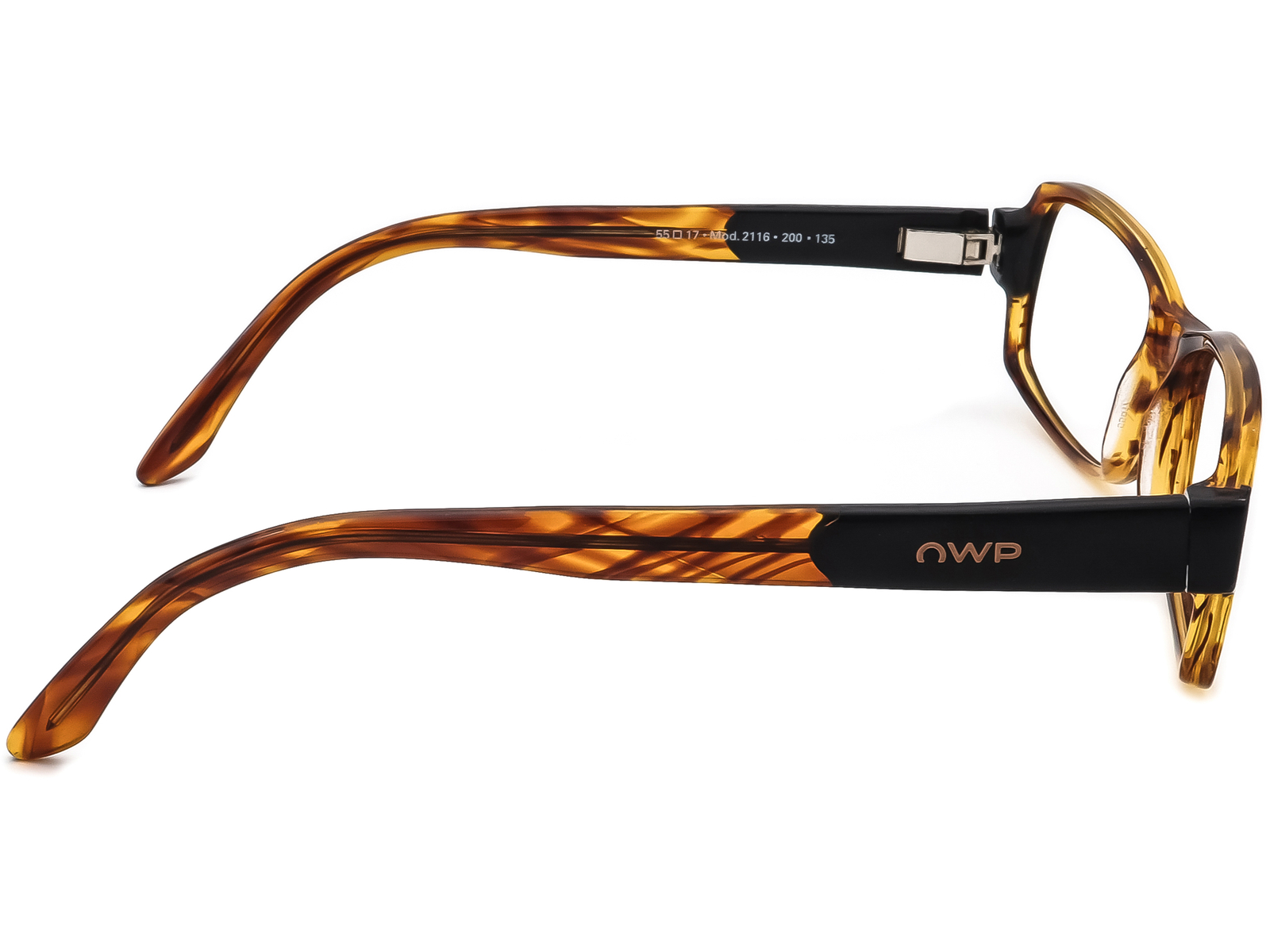 OWP Eyeglasses Mod.2116 200 Brown Stripes/Black Frame Germany 55[]17 ...