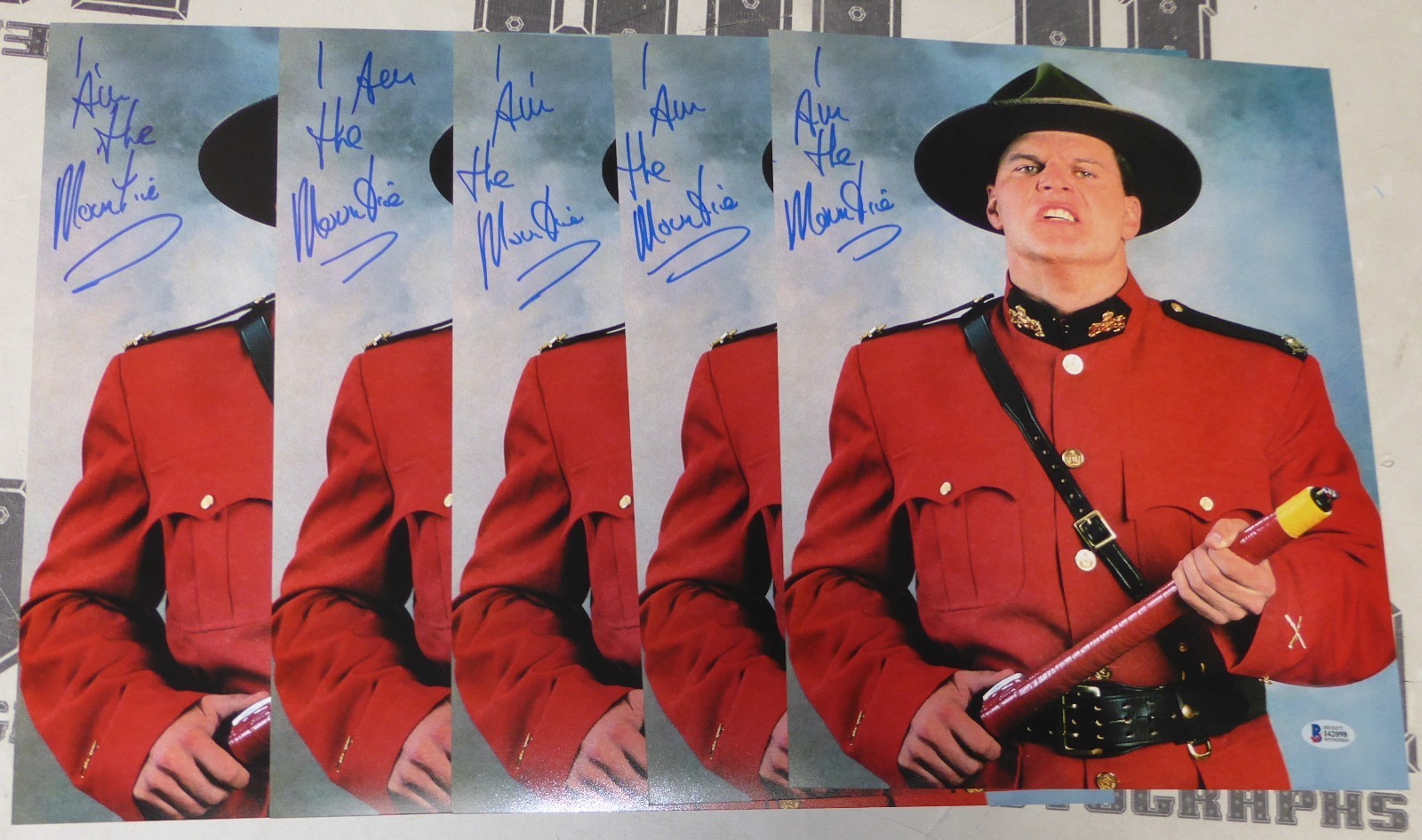 The Mountie Jacques Rougeau Signed 11x14 Photo BAS Beckett COA WWE ...