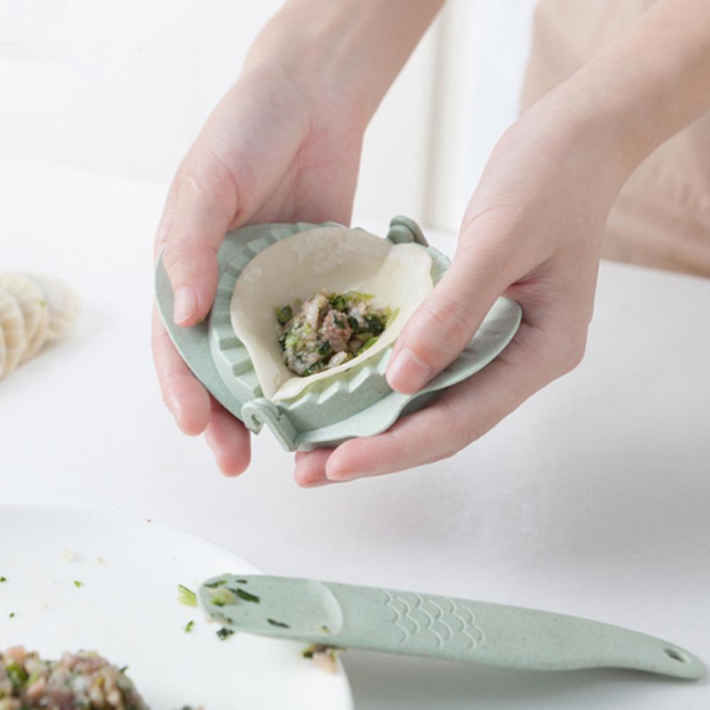 2pcs DIY Dumpling Mould Spoon Wall Mounted Food Maker Kitchen Tool ...