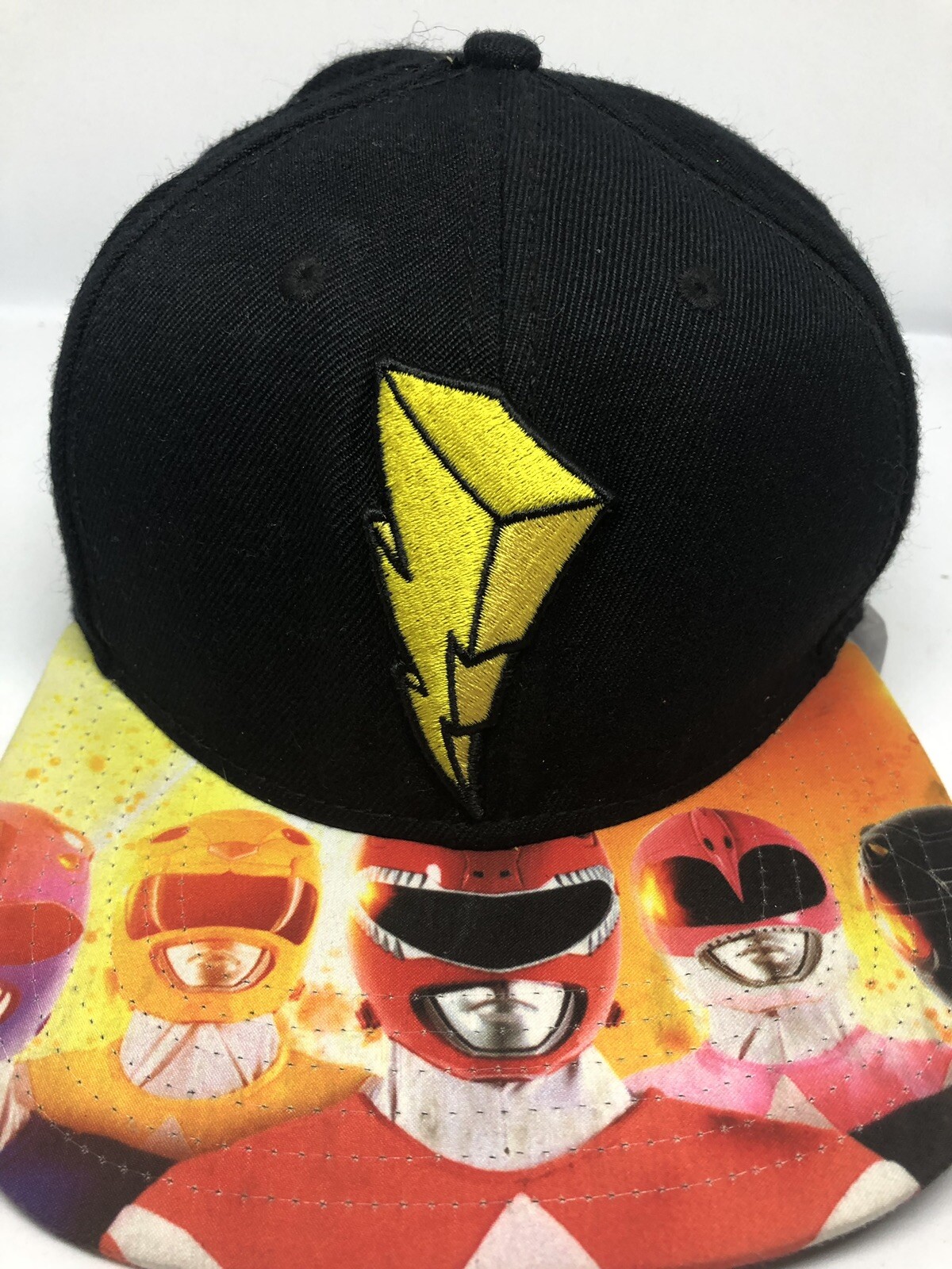 Power Rangers Hat Cap Colorful Snapback Yellow Osfm c… - Gem