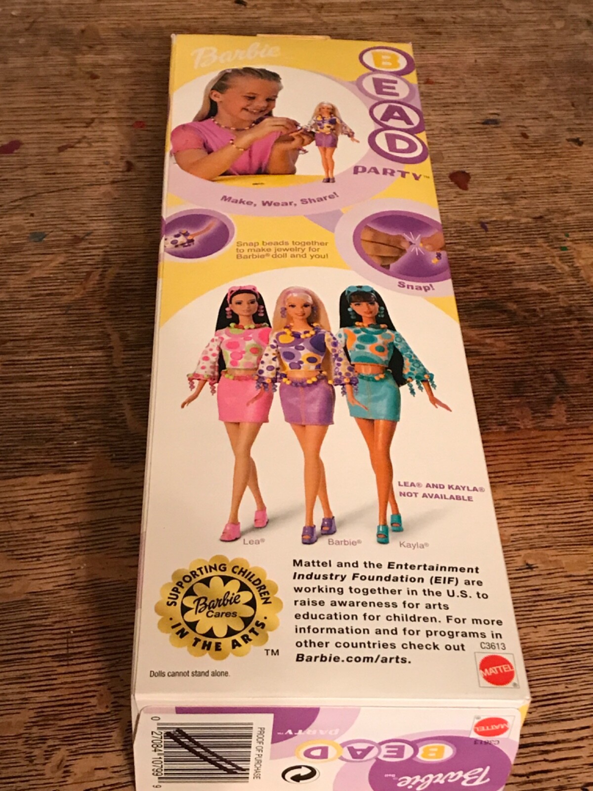 Barbie Bead Party Barbie Doll C3613 Purple Skirt Print Top Blond 2003 ...