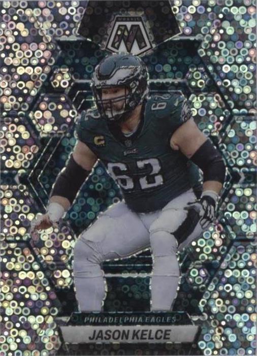 2023 Panini Mosaic - Jason Kelce #196 No Huddle Silver Mosaic Prizm for ...