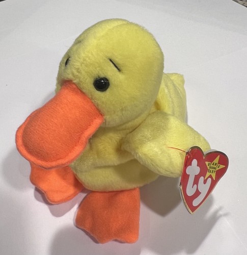 Ty Beanie Baby Quackers the Duck DOB April 19, 1994 8421040247 | eBay