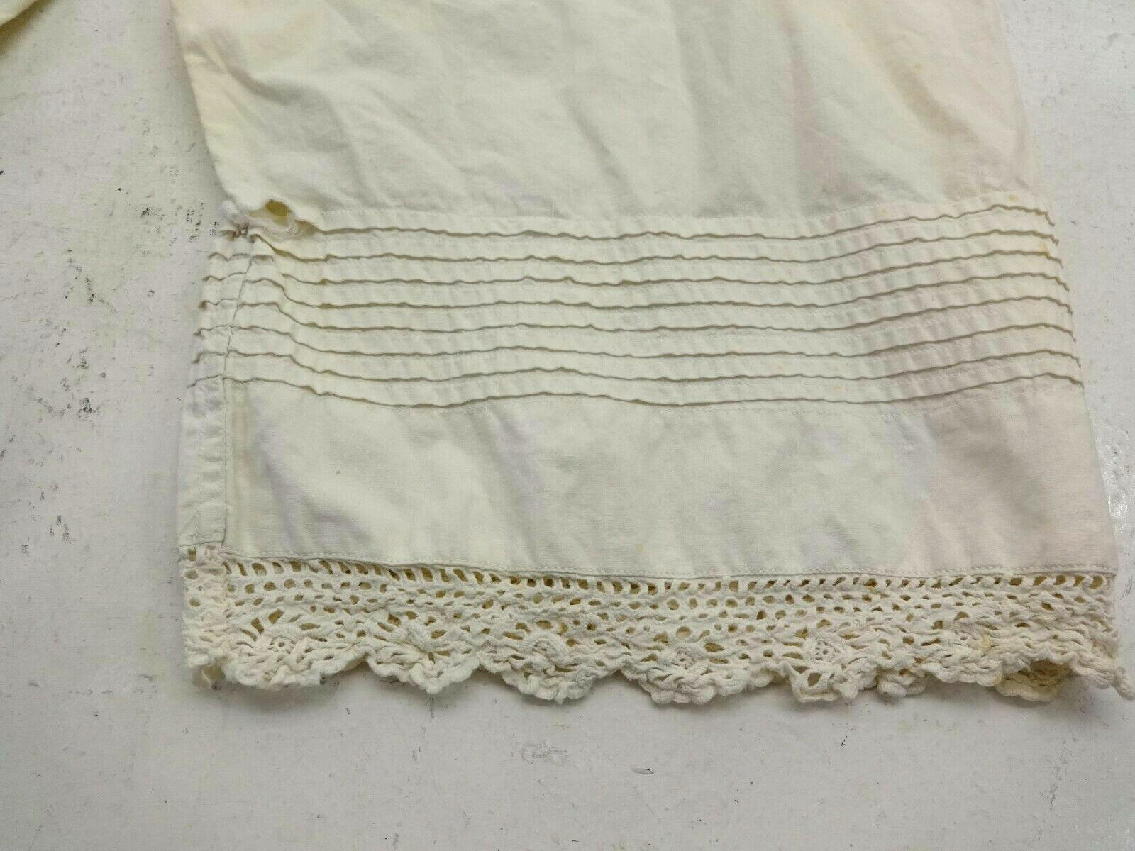 ANTIQUE MUSLIN LACE TRIMMED BLOOMERS PANTALOONS VINTA… - Gem