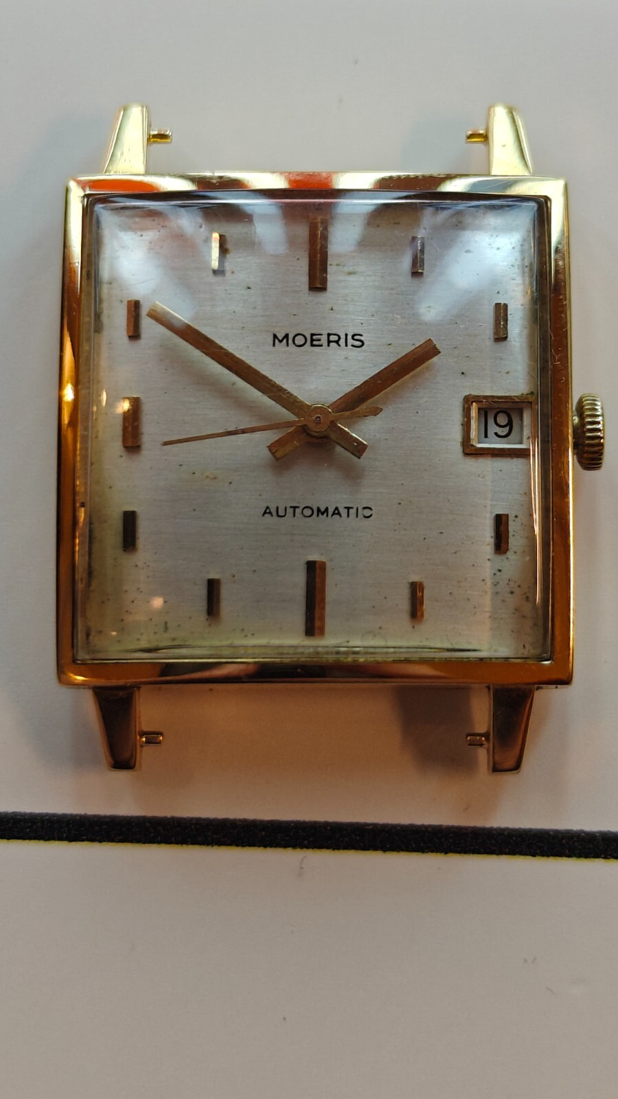 Vintage 1950's Moeris 18k Gold Automatic Swiss Watch - Gem