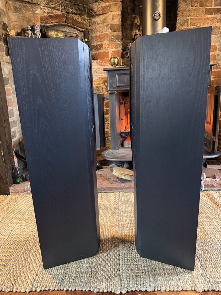 Mission 773 Vintage Narrow Floorstanding Speakers Pair Black Vvgc | eBay UK