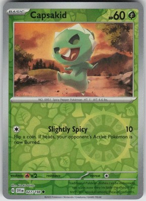 Pokemon Capsakid - Common SV01: Scarlet & Violet Base Set 027/198 NM ...