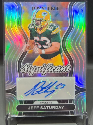 2024 Panini Prizm Jeff Saturday Significant Signatures Auto #SS-JSY ...
