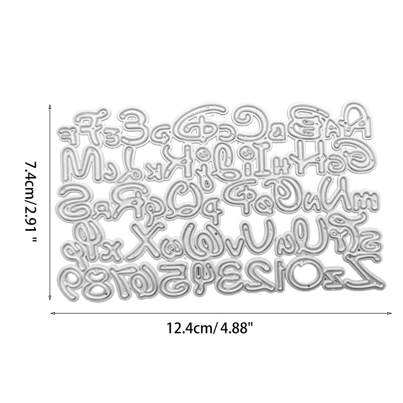 Number & Letter Die Cuts Letters Embossing Cutting Dies DIY ...