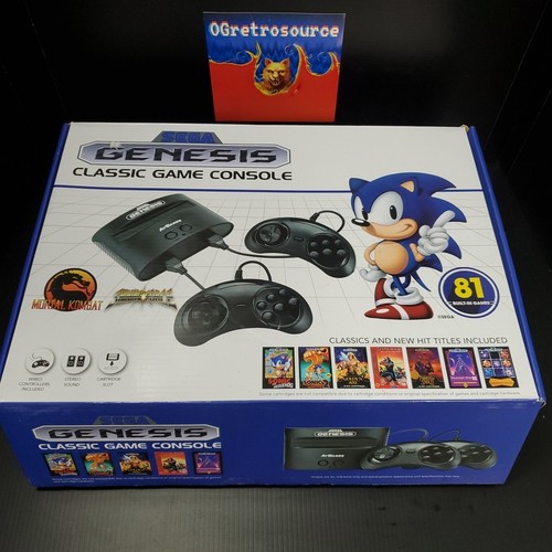 Sega Genesis AtGames Mini Console- Original Complete In Box 81 Pre ...