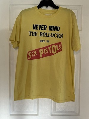 Official Sex Pistols "Never Mind the Bollocks" album cover logo t-shirt ...