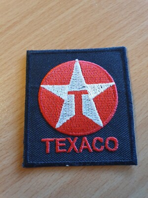 patch thermocollant brodé texaco noir et rouge 5cm | eBay