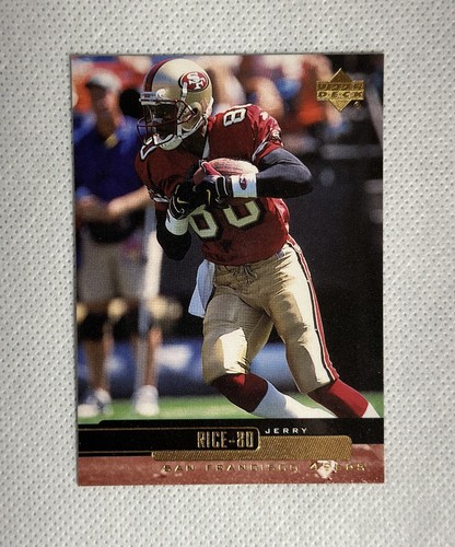 1999 Upper Deck Jerry Rice #190 Football Card San Francisco 49ers HOF ...