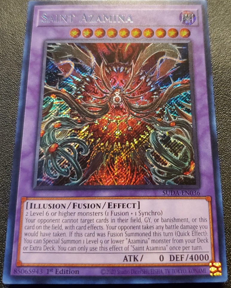 Saint Azamina - SUDA-EN036 - Secret Rare 1st Edition Near Mint | eBay