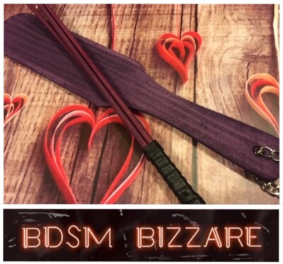Bondage kit paddle whip Triple cane Flogger whip Sexy fetish Hotwife ...