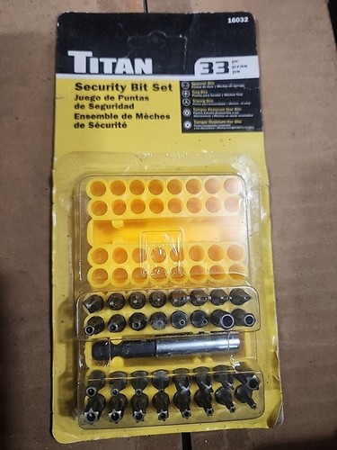 Titan 16032 Security Bit Set - 33 Piece | eBay