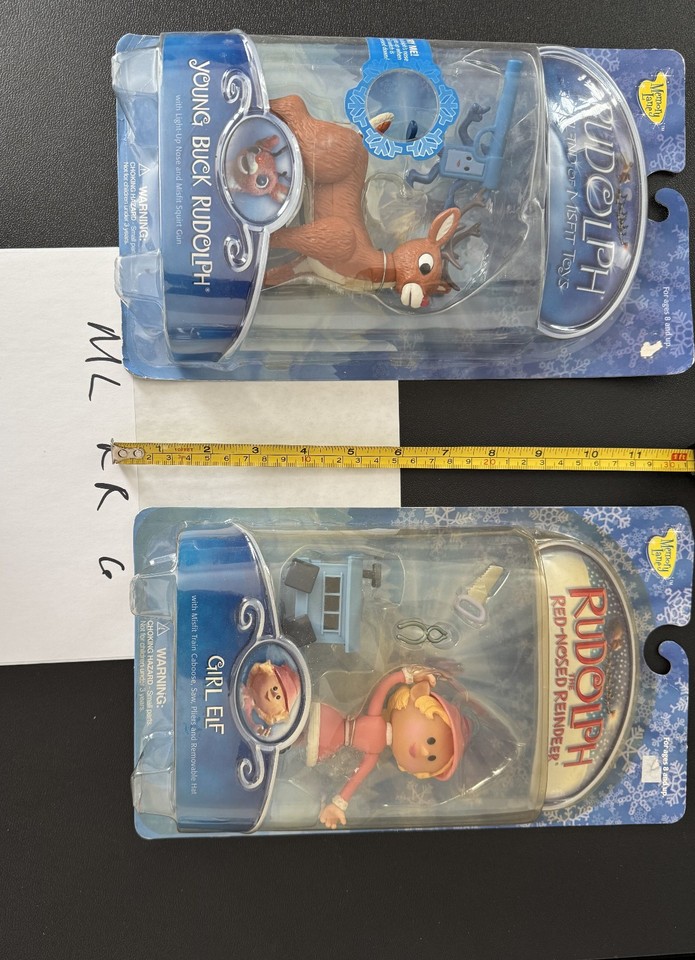 Rudolph Reindeer Young Buck, Jelly Pistol, Choir Girl Elf Lot 6 Memory ...