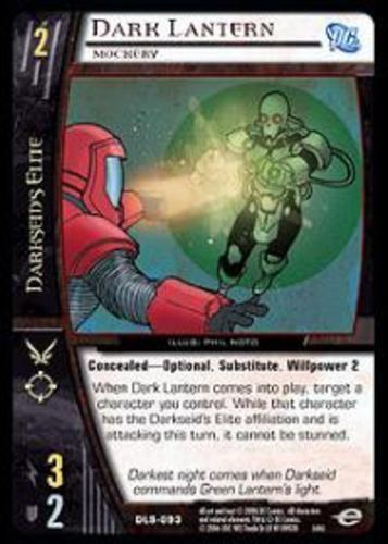 VS System: Dark Lantern, Mockery [Played] DC Legion of Super Heroes TCG ...