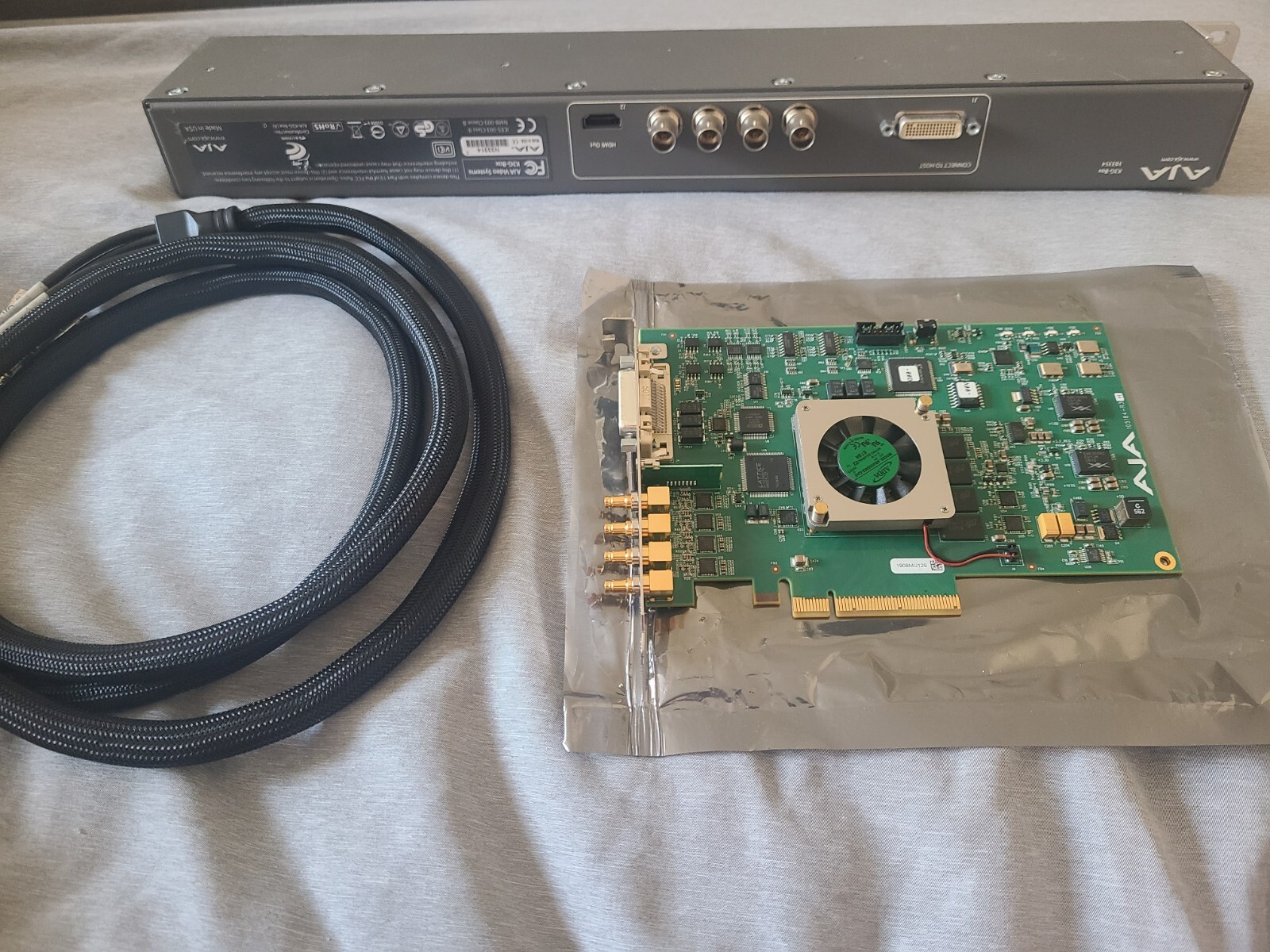 AJA KONA-4-R0 4Channel SD/HD/FHD SDI 4k x8 Video I/O Card cable K3G IO ...