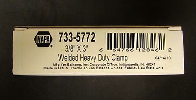 NAPA 733 5772 3/8" X 3" Welded Heavy Duty Clamp 3" Exhaust Clamp | eBay