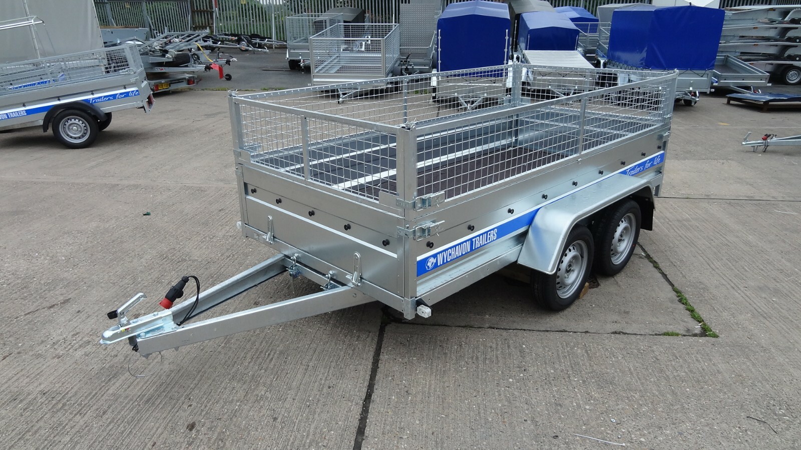 BRAND NEW CAGE MESH TRAILER 10FT X 5FT TWIN AXLE 750KG MGW CAR TRAILER ...