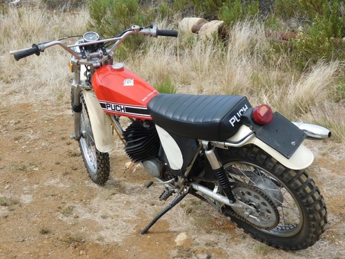 '75 PUCH 175 GS Enduro Vintage MX MotoCross ALL ORIGINAL 777 Miles MINT ...