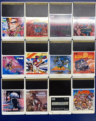 NEC PC Engine Turbo Grafx Japan Import RARE HuCard 12 Game Card Lot | eBay
