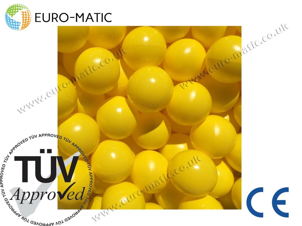 500 Euro-matic Soft Play Pen Pit Pool Balls COMMERCIAL GRADE 75mm *FREE ...