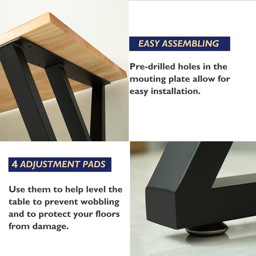 Table Legs 36 Inch Counter Height Table Legs Bar Metal High Tall Base ...