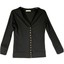 Snap Front Cardigan Women's Size Medium Black Stretch Top Hipster Row ...