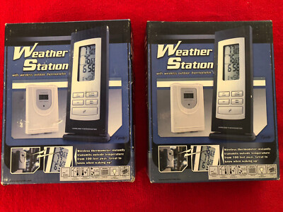 TWO Weather Stations with Wireless Outdoor Thermometer (31215) by ...