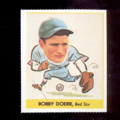 1977 Dover BOBBY DOERR Boston Red Sox 1938 Goudey Big League Heads Up ...