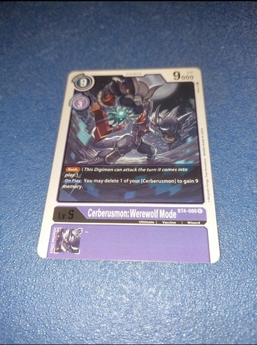 Cerberusmon werewolf mode bt4 086 Carte card digimon | eBay