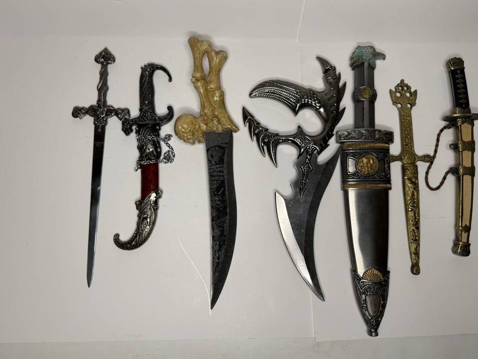 Huge Lot Of 20 Display Knives And Daggers See All Pictures Great Lot ...