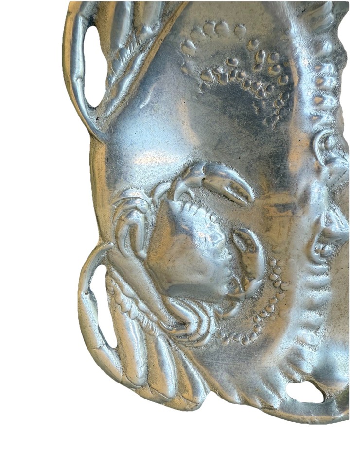 Vintage Arthur Court Silver Aluminum 16"X7.5" Crab Seafood Serving ...