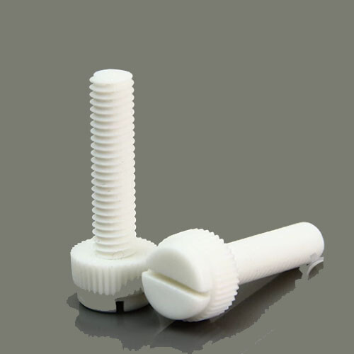 M6 PP Slotted Hand-twist Screw knurled Knob Plastic Insulated Bolt 6mm ...