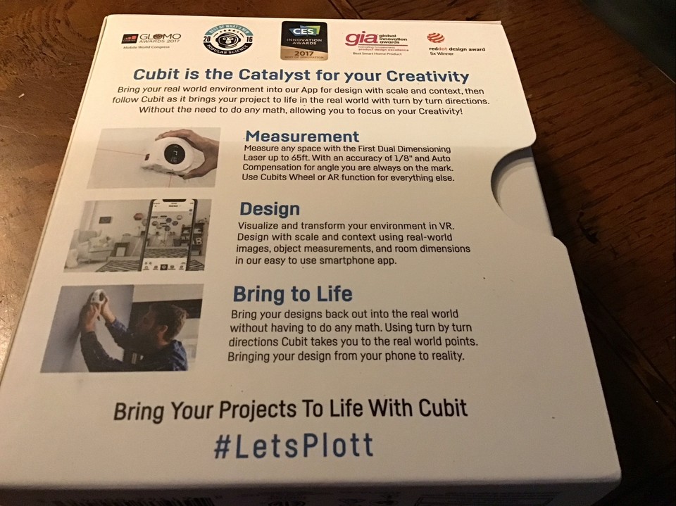 Plott Cubit Smart Virtual Reality Measuring Tool with Bluetooth FREE ...