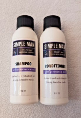 Simple Man Shampoo and Conditioner with Lavender & Mint 2fl oz | eBay